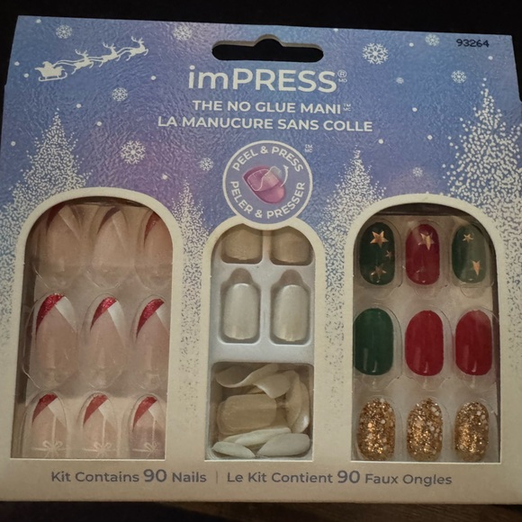 imPRESS | Makeup | Impress Festive Nail Kit With Red Green And Gold ...
